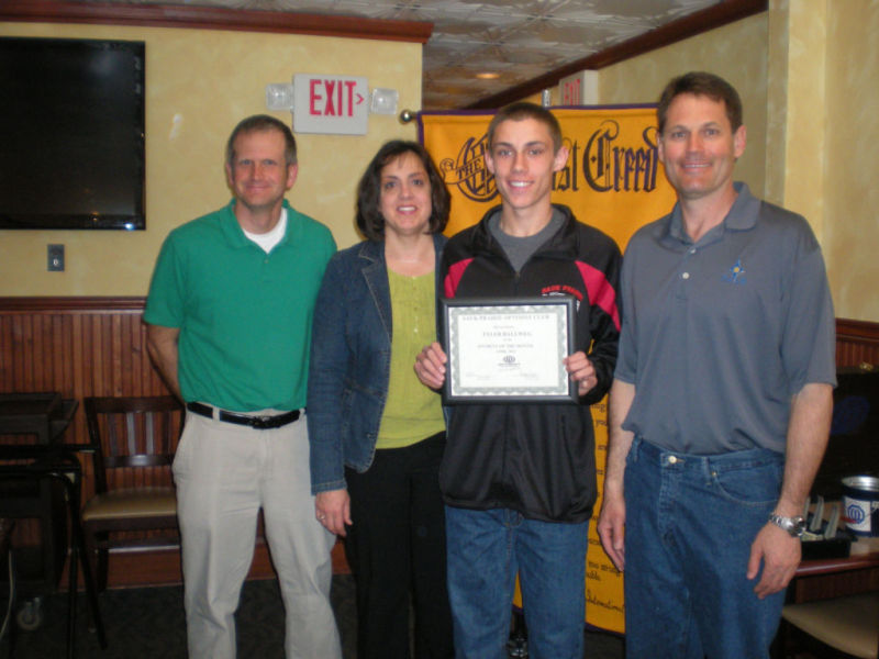 Ballweg named Optimist Student of the Month