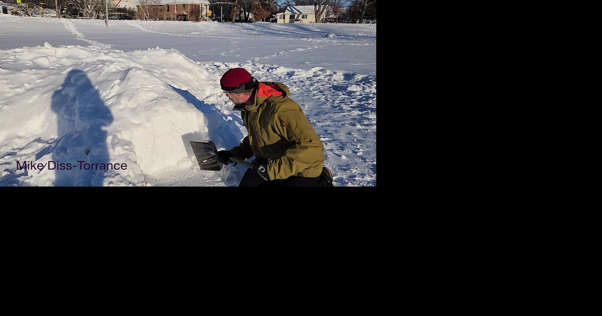 Building a snow shelter