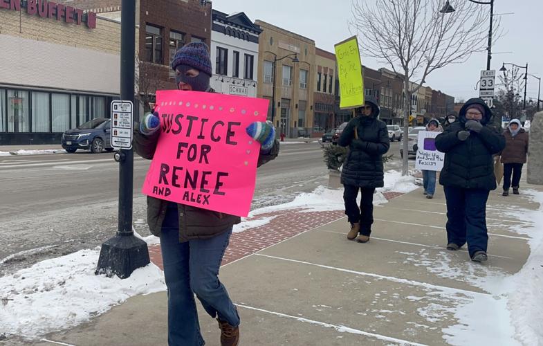 More than 50 people march in Beaver Dam to support Minnesota