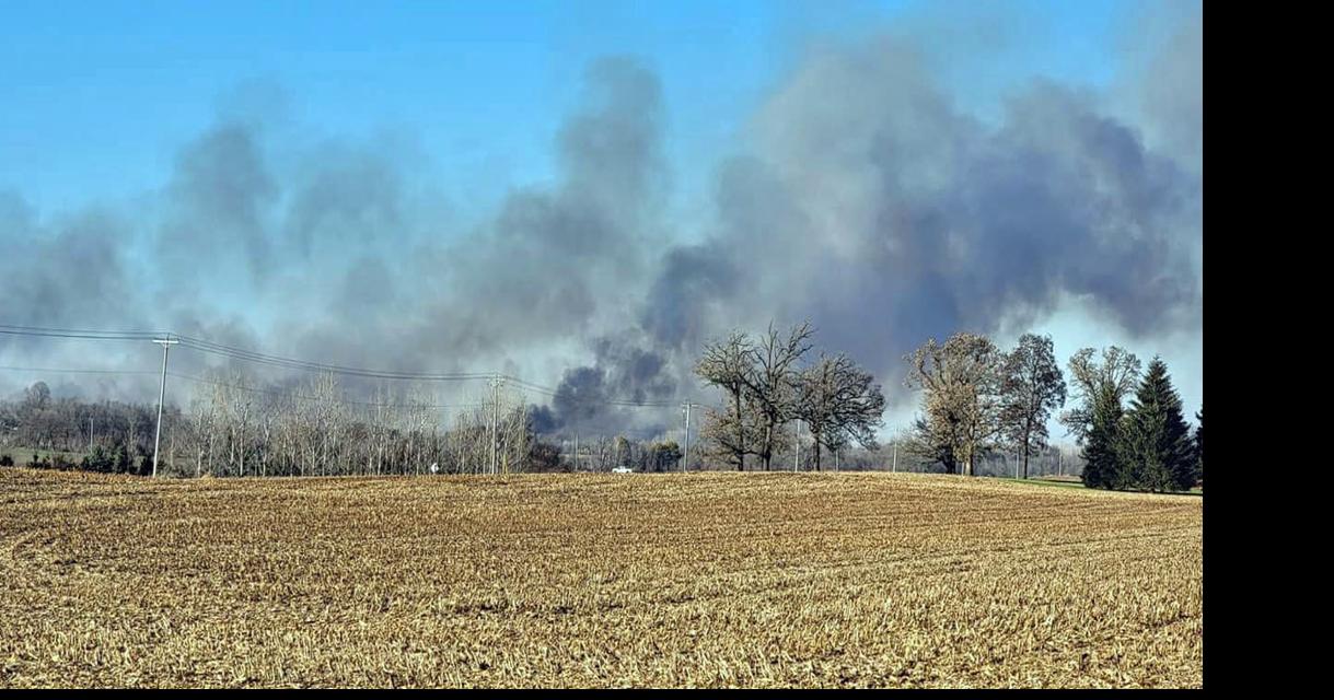 Two dozen fire departments respond to marsh fire near Mud Lake