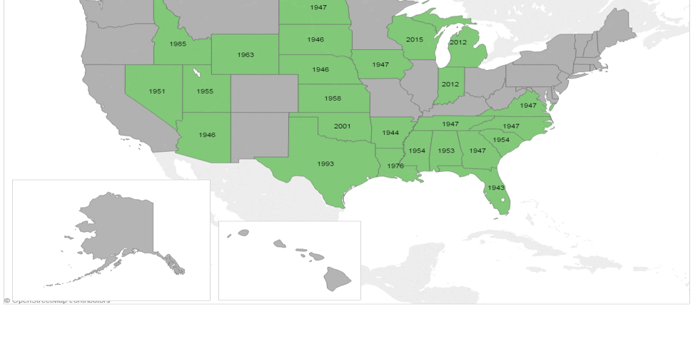 Interactive map: States with right-to-work laws