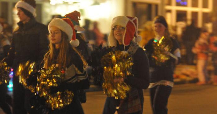 Parade lights up downtown Baraboo