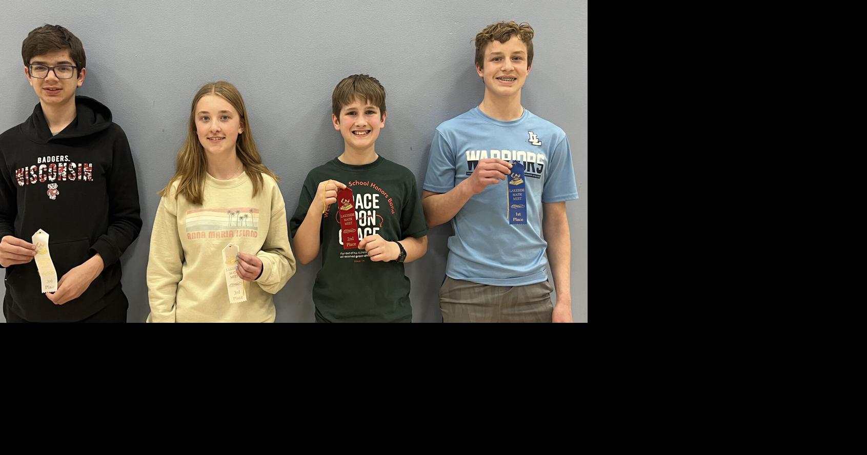 Area mathletes win at Lakeside Lutheran elementary meet