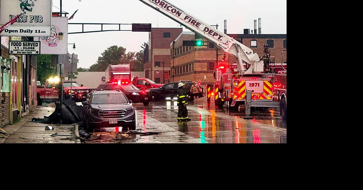 Horicon downtown badly damaged in storm