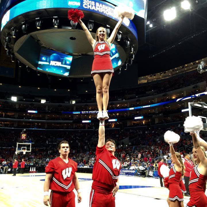 Former Pardeeville grad now part of Badger cheer squad