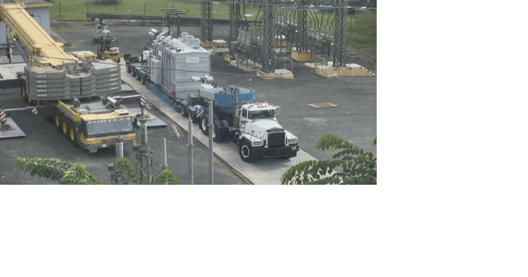 Detalles sobre el transporte e instalación del transformador de LUMA en ...