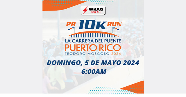 WKAQ 580 AM te lleva al “PR 10k Run 2024 en el Teodoro Moscoso. | Concursos | wkaq580.com