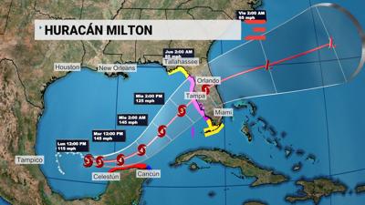 Huracán Milton se intensifica a categoría 3 y sigue ruta a la Florida ...
