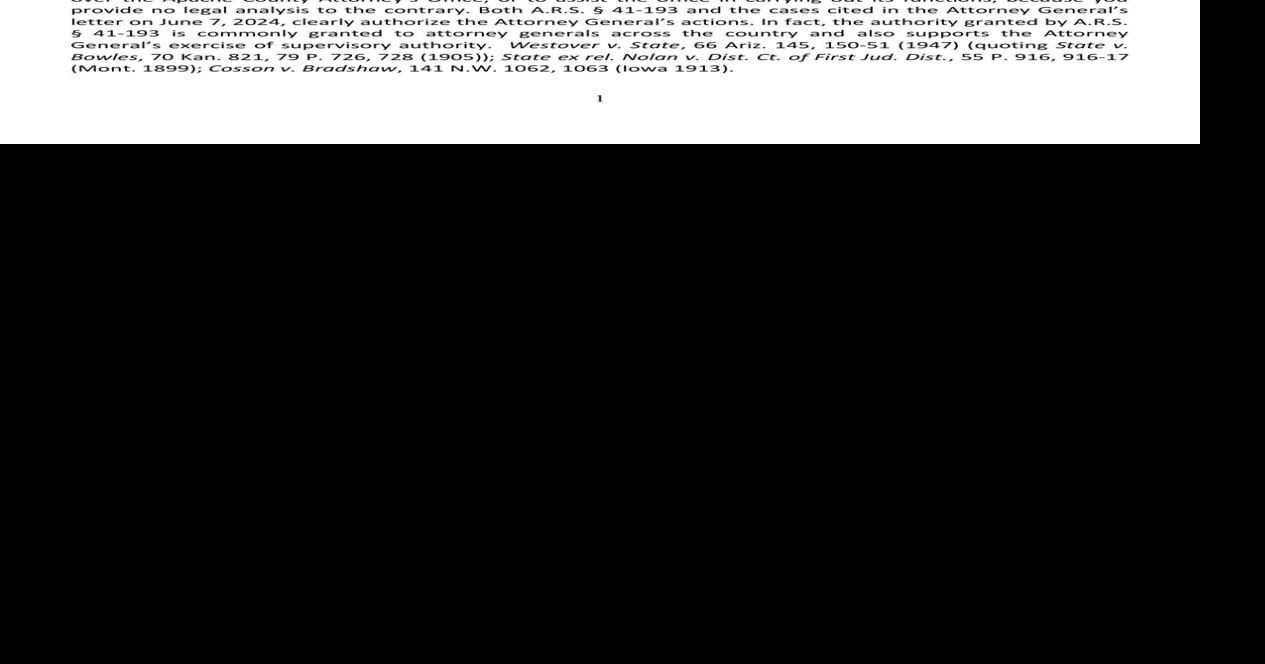 Letter: Nicholas Klingerman to Bruce S. Griffen, June 10, 2024, full ...