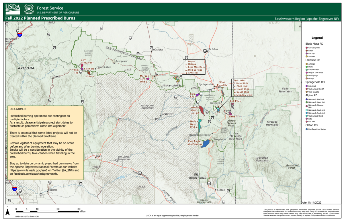 Apache-Sitgreaves plans prescribed fires | Local News | wmicentral.com