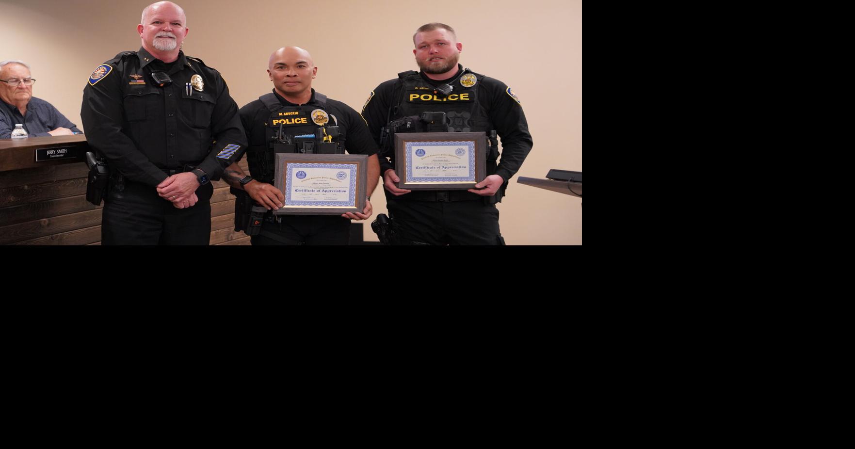 PTLS officers commended for lifesaving actions | News | wmicentral.com