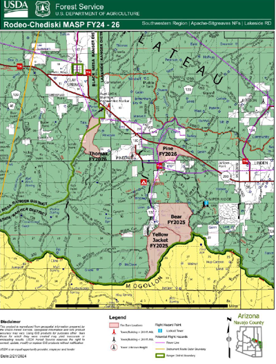 Lakeside Ranger District conducting prescribed burns | News ...