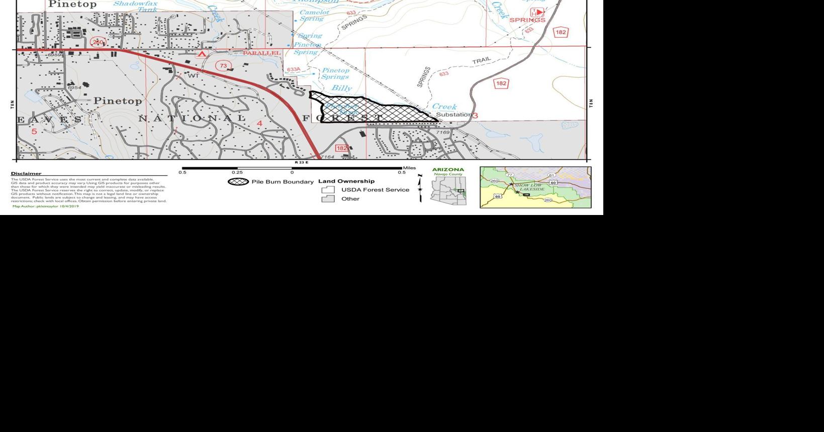 Lakeside Ranger District plans prescribed slash pile burn ...