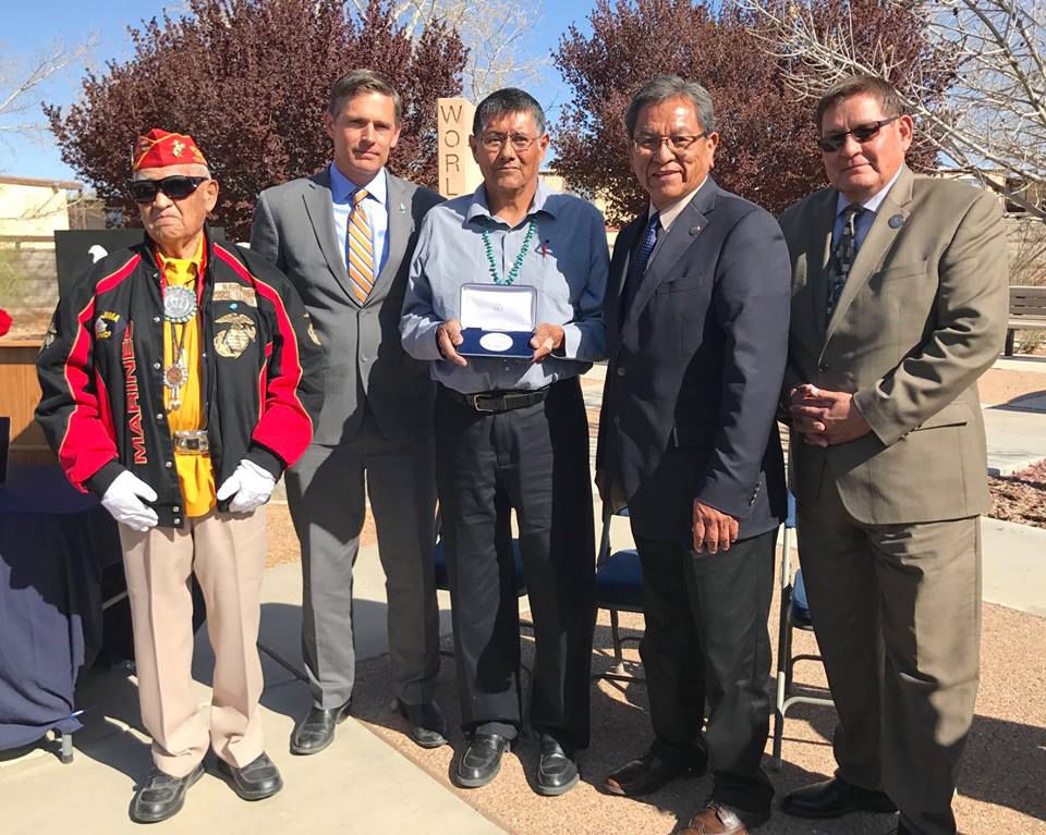 Navajo Code Talker receives posthumous Congressional medal | Apache ...