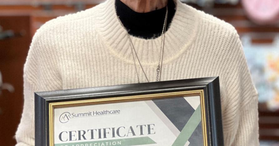 Volunteer Kerr marks 30 years at Summit Healthcare | Health ...
