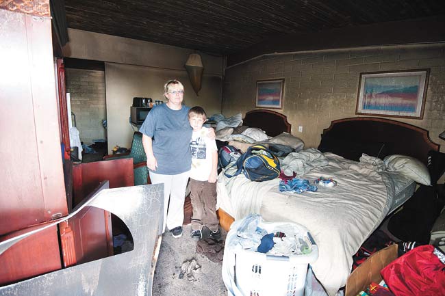 Fire destroys upper floor of historic motel | Latest News | wmicentral.com