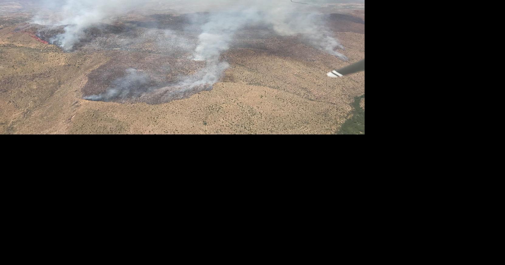 Griffin, Gin and Salt Fires burn close together, portions of U.S. 60 ...