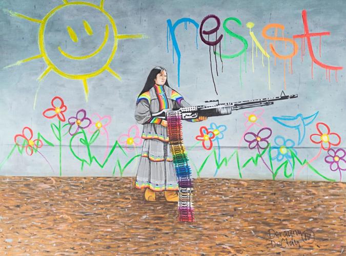 Native Artist Derayna DeClay speaks big and paints large | | wmicentral.com