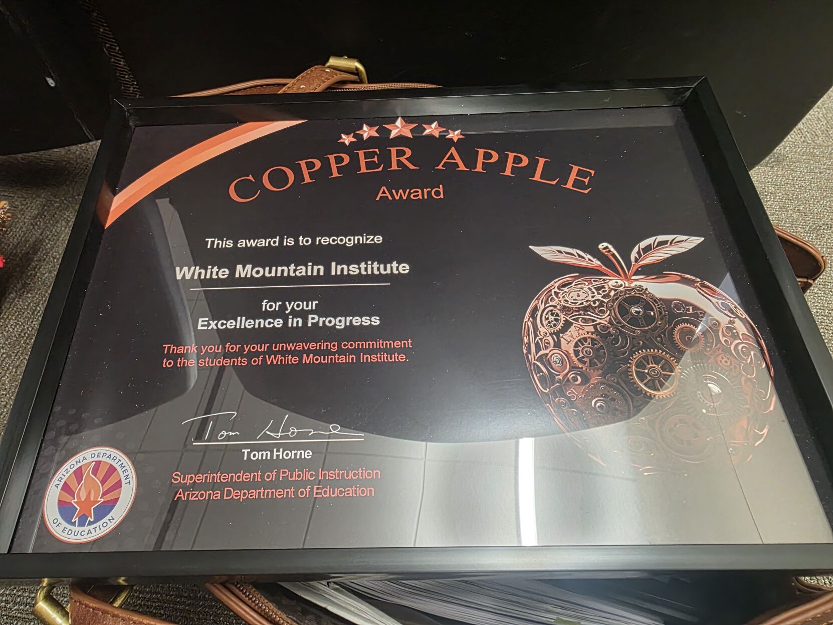 White Mountain Institute earns Copper Apple Award | Community Beat ...
