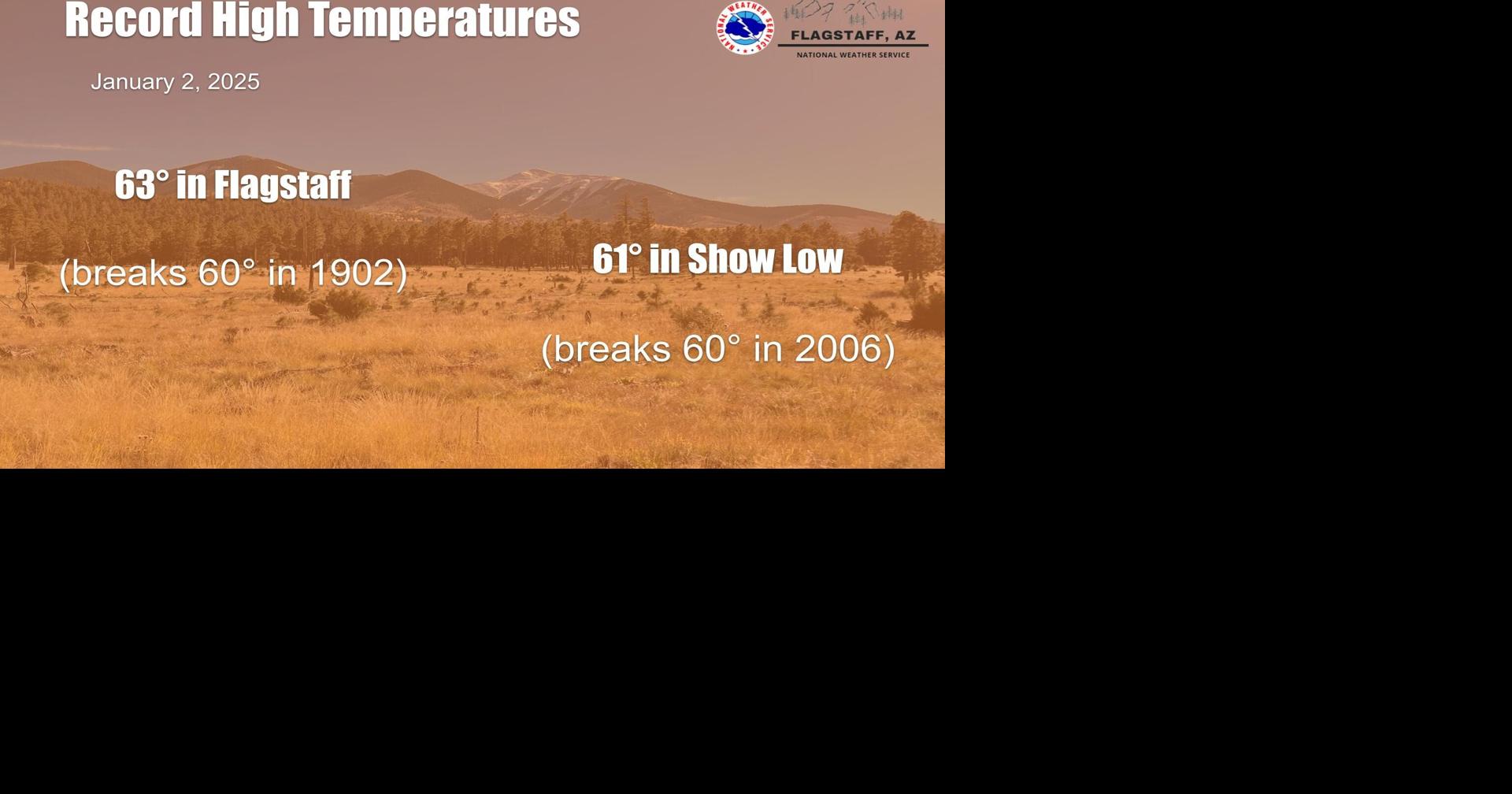 Show Low hits record high temp Jan. 2 | News | wmicentral.com