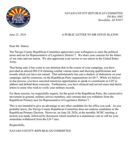 NC GOP letter to slaton | | wmicentral.com