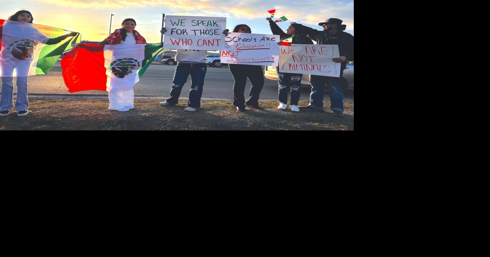 Residents of Northeastern Oklahoma town protest immigration policies ...