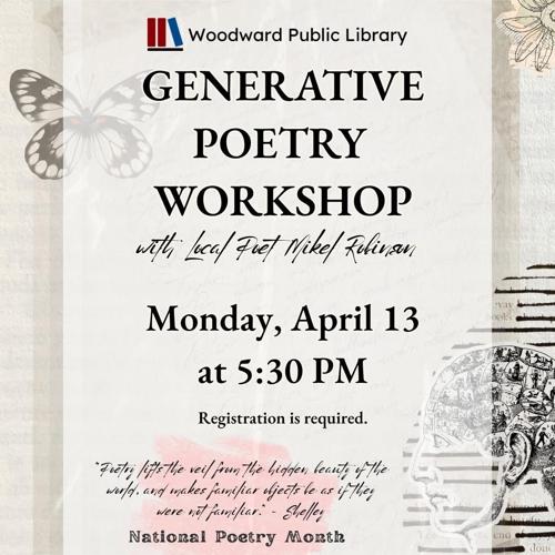 Poetry month brings contest, workshop to Woodward library | News ...