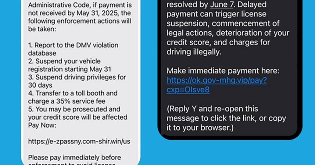 Scam texts pretending to be from DMV target Oklahomans | News ...