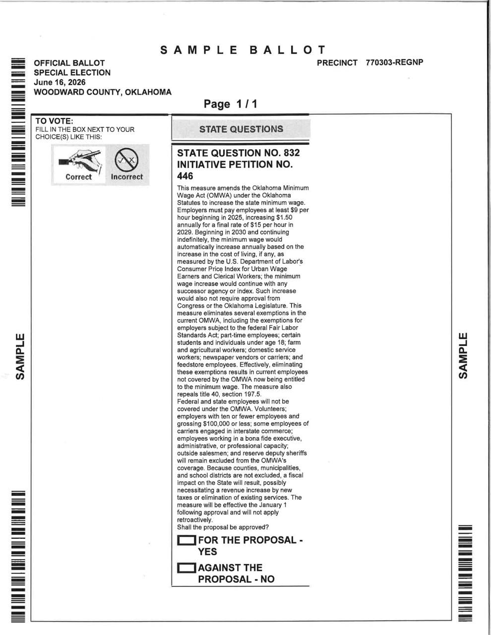 Sample ballots available for June 16 election | News | woodwardnews.net