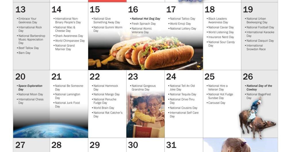 July Calendar | News | woodwardnews.net
