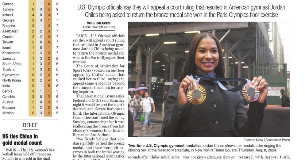 Olympic Report August 12th | | woodwardnews.net