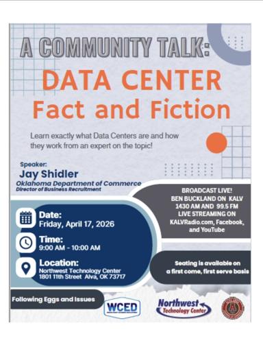 Data Center fact and fiction presentation broadcast live by KALV April ...