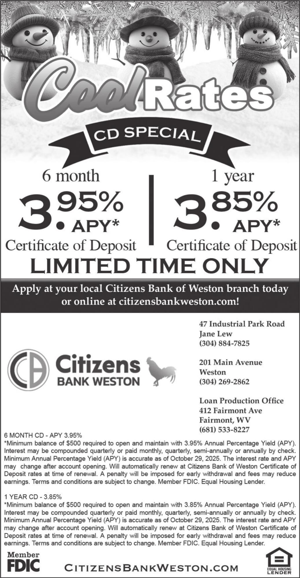 CITIZENS BANK OF WESTON / DISPLA | Other | wvnews.com