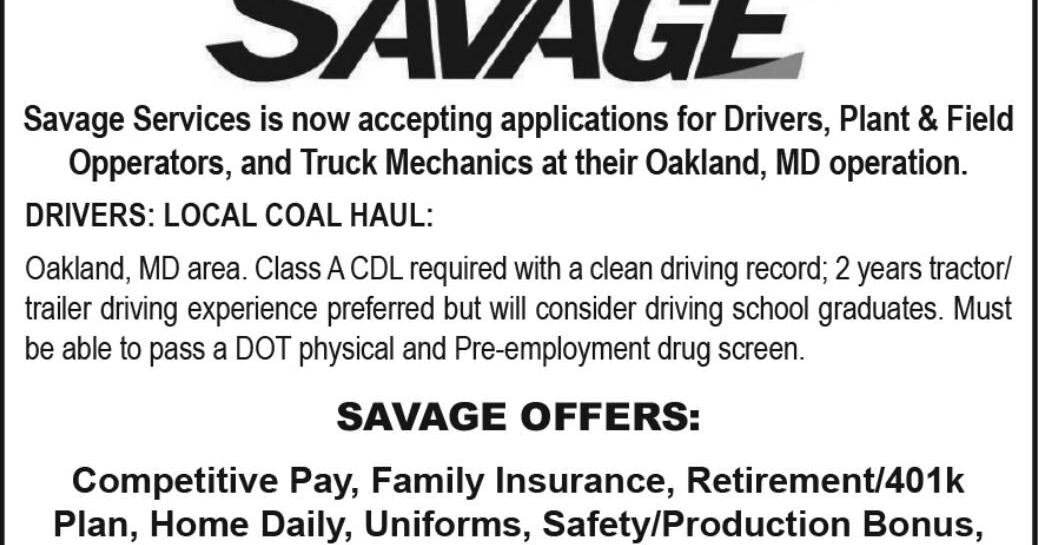 SAVAGE SERVICES/PRESTON | Other | wvnews.com