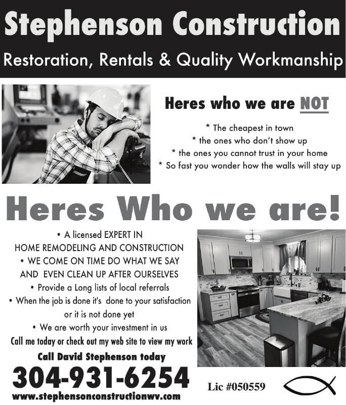 STEPHENSON CONSTRUCTION (WD) | Other | wvnews.com