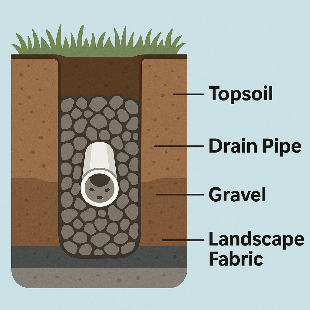 Gravel Driveway Flooding? Solve It with This DIY French Drain System ...