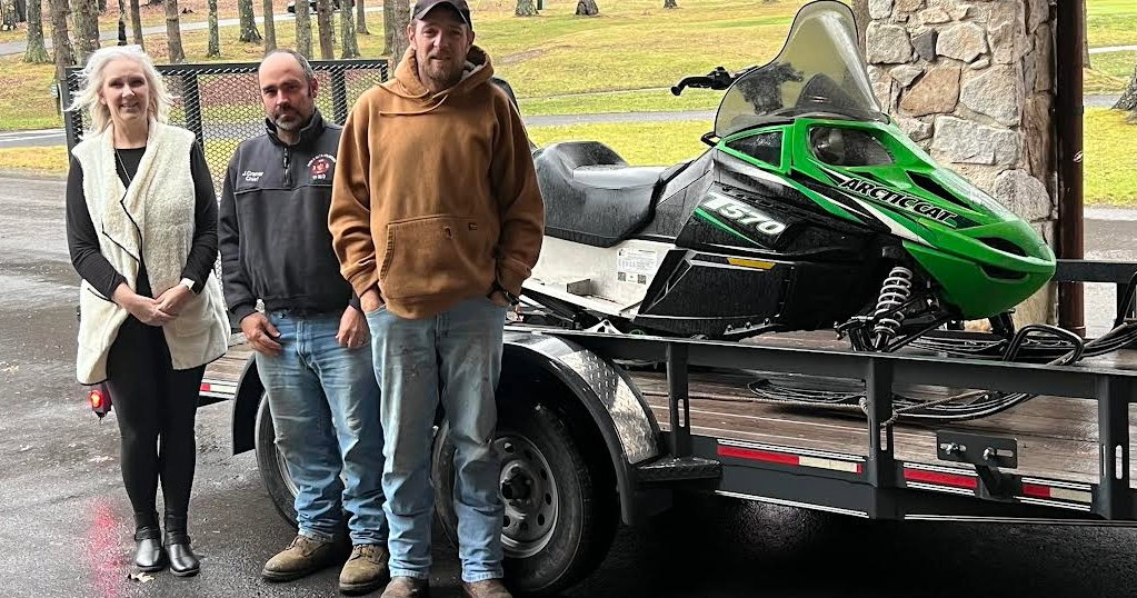 Alpine Lake Resort Donates Snowmobile to Terra Alta Volunteer Fire ...