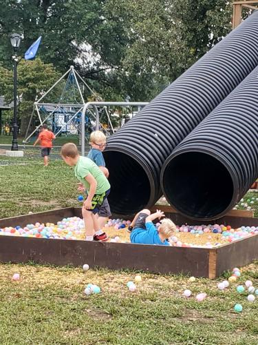 Fun on the corn slide | | wvnews.com