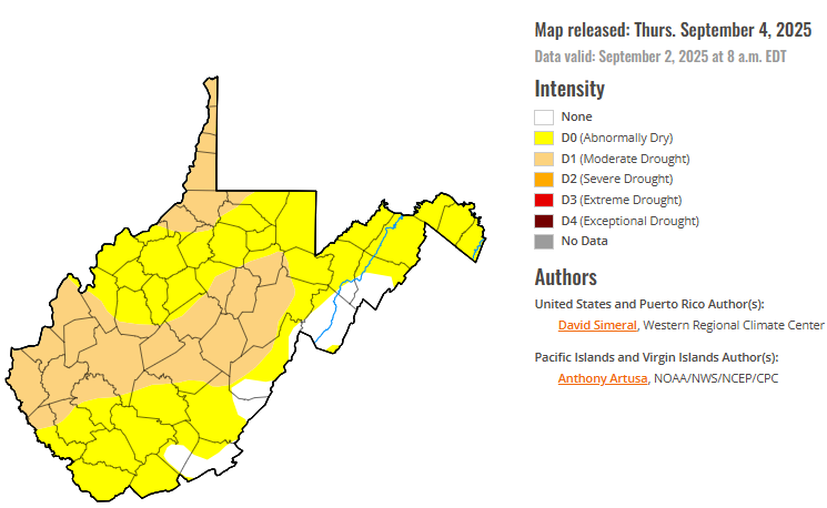Dry conditions continue in West Virginia; parts of state reach ...