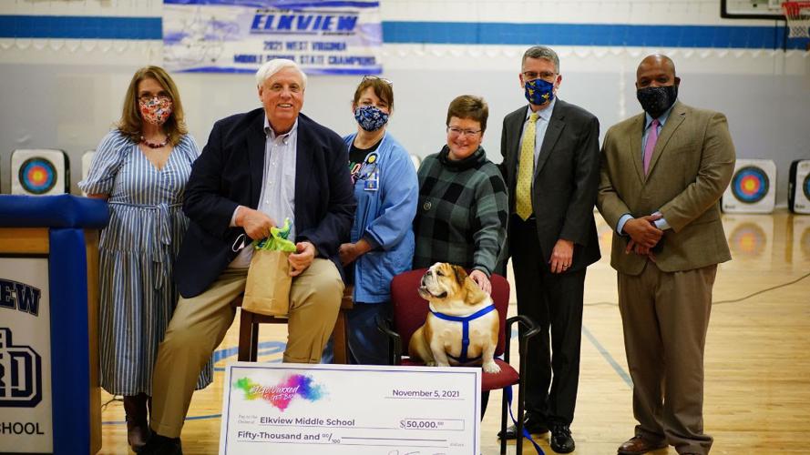 West Virginia Gov. Justice presents prizes to winning middle schools in ...