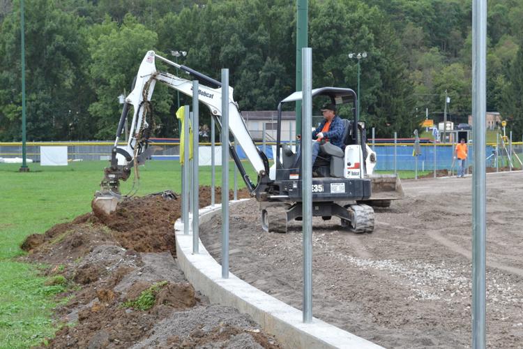 Installation of new turf surface at Frank Loria Memorial Field in ...