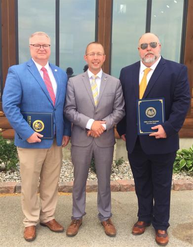 State and local leaders celebrate the opening of the new terminal at ...