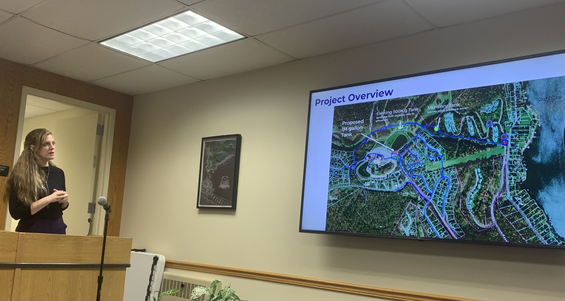 County Commissioners host public hearing regarding water tank plan ...