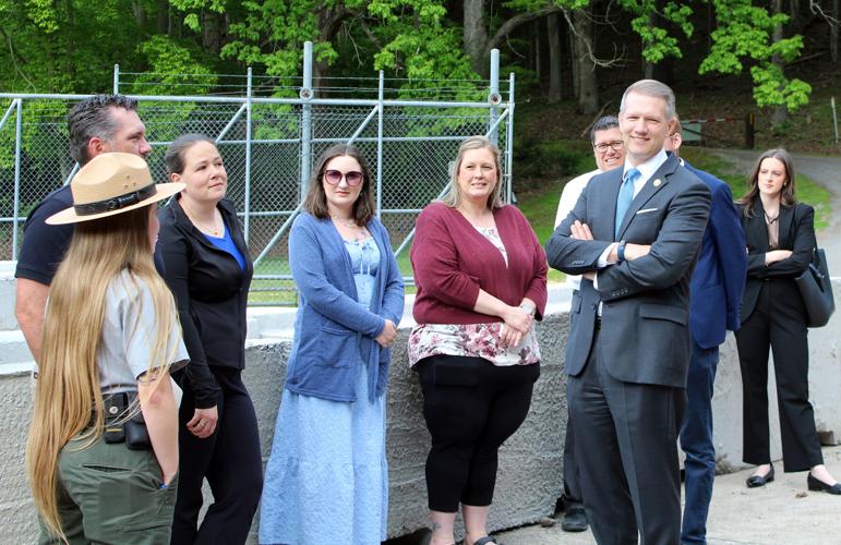 Riley Moore joins local officials at Tygart Dam to celebrate emergency ...