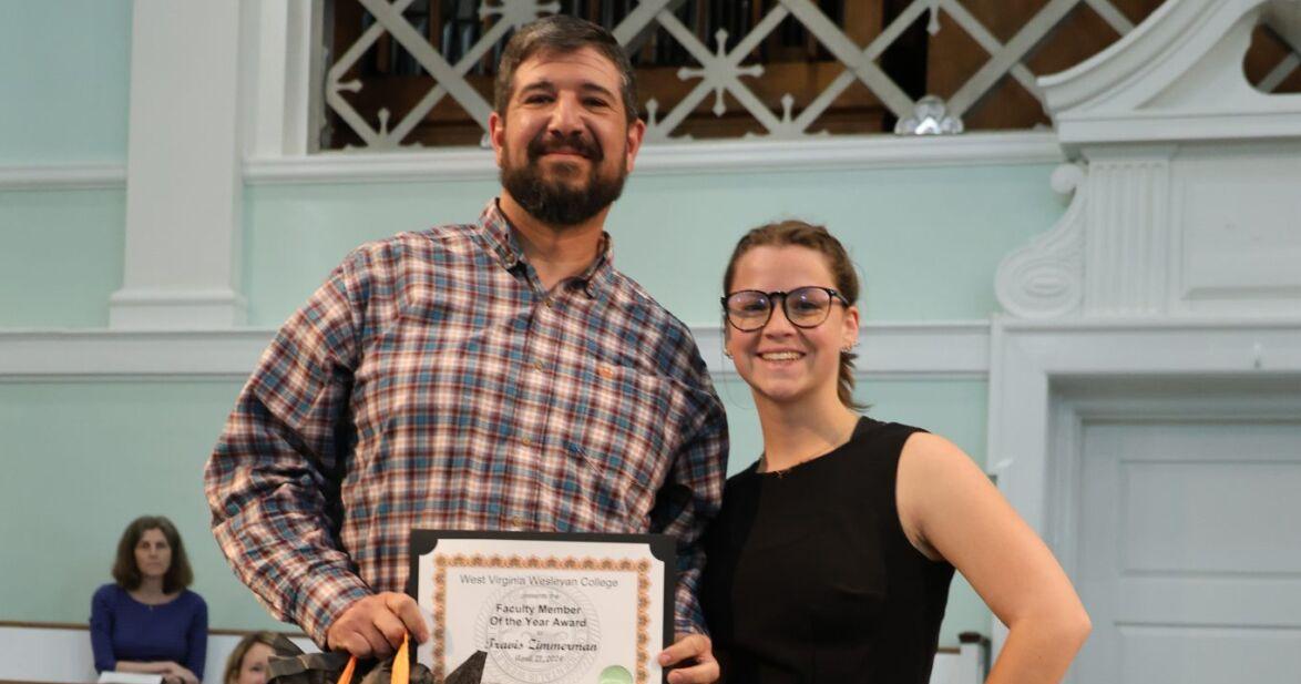 Zimmerman, Whitcomb honored by West Virginia Wesleyan Student Senate ...