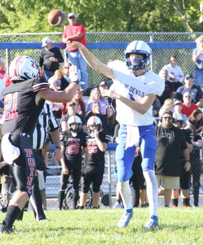 Point football fend off Blue Devils to win Battle of the Bridge ...