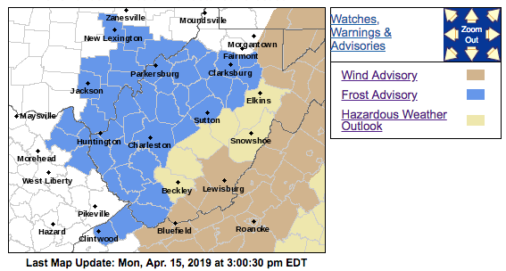 Update: Frost advisory issued for large area of WV | WV News | wvnews.com