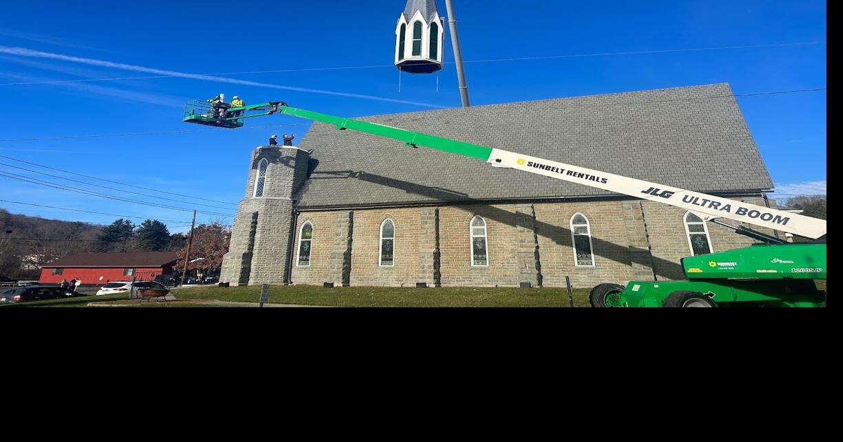 Recreated historic steeple placed at St. Matthew’s Episcopal Church ...