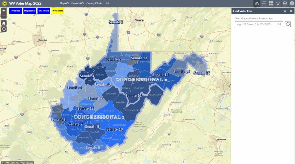 West Virginia Secretary of State unveils interactive map of voting ...
