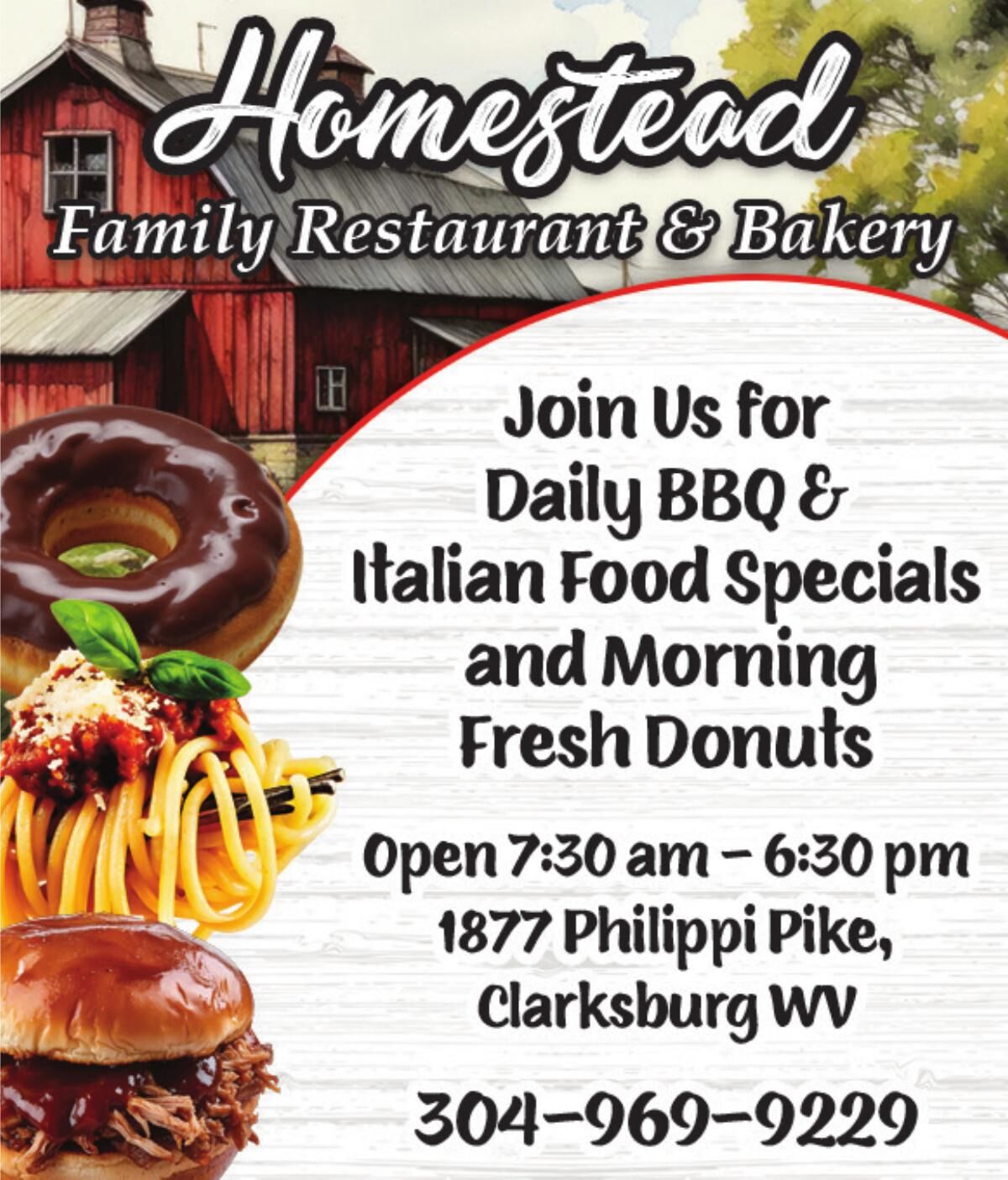 Homestead Family Restaurant Menu | | wvnews.com